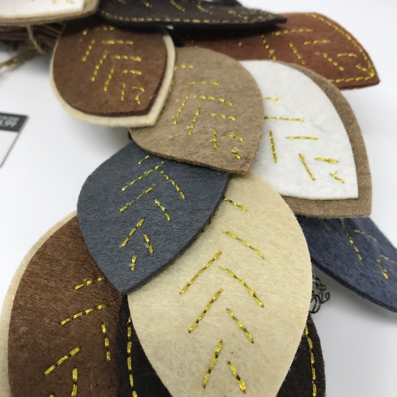 Threshold | Accents | Threshold Fall Wreath Felt Leaves Multi Color ...